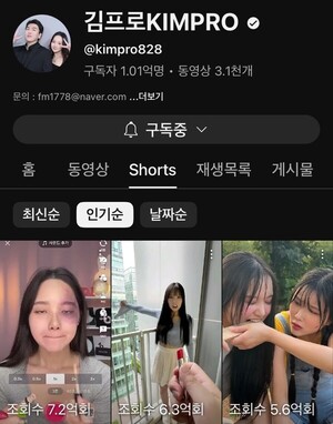 [심층분석] 한국 최초 구독자 1억명 돌파한 ‘김프로KIMPRO’, 3가지 디지털 성공 법칙